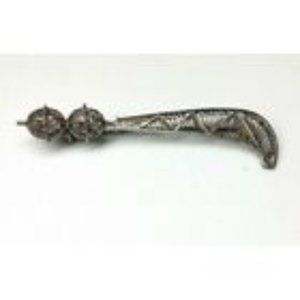 Jewelry | Vintage Middle Eastern Silver Filigree Sword Pin | Poshmark